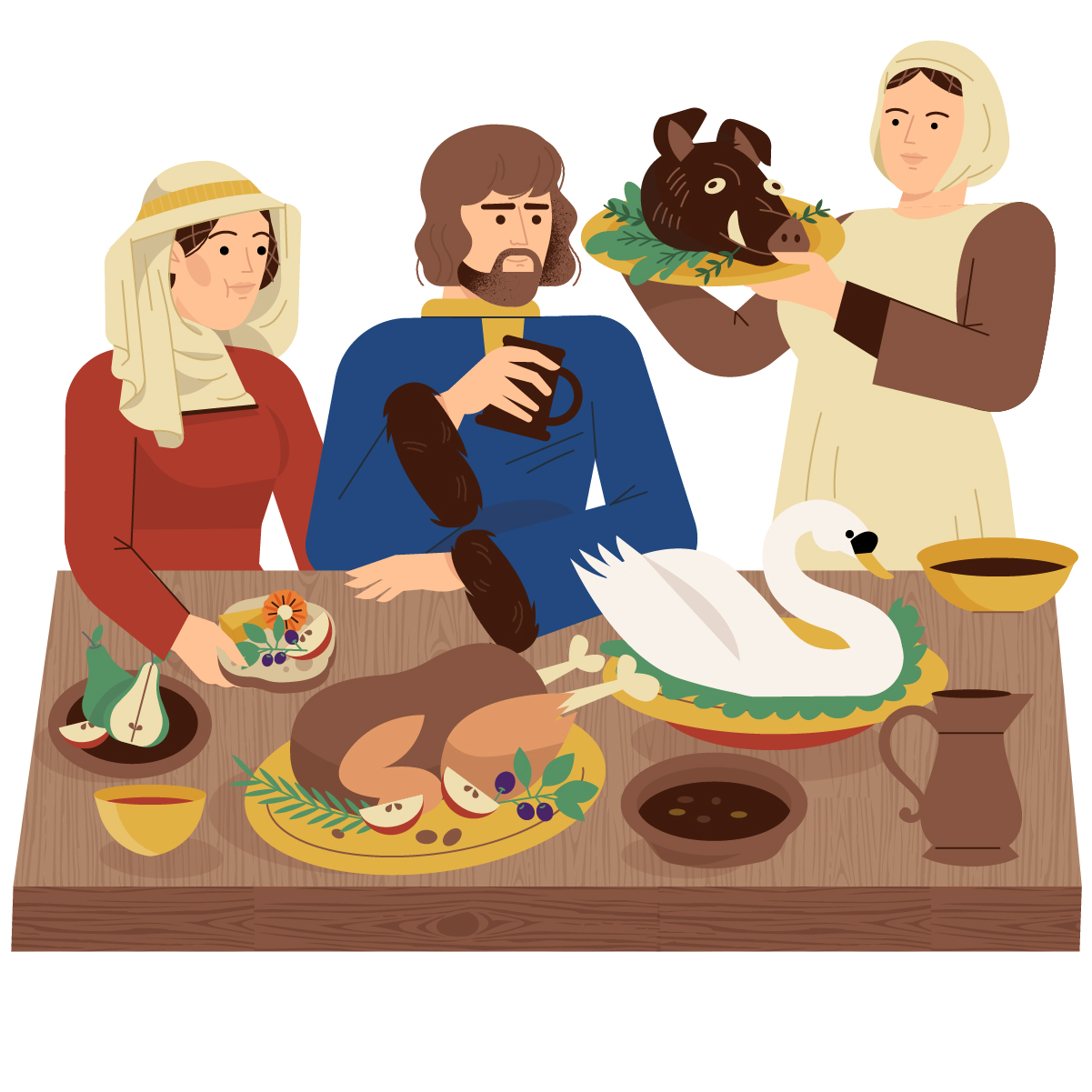 Medieval Feast Clipart