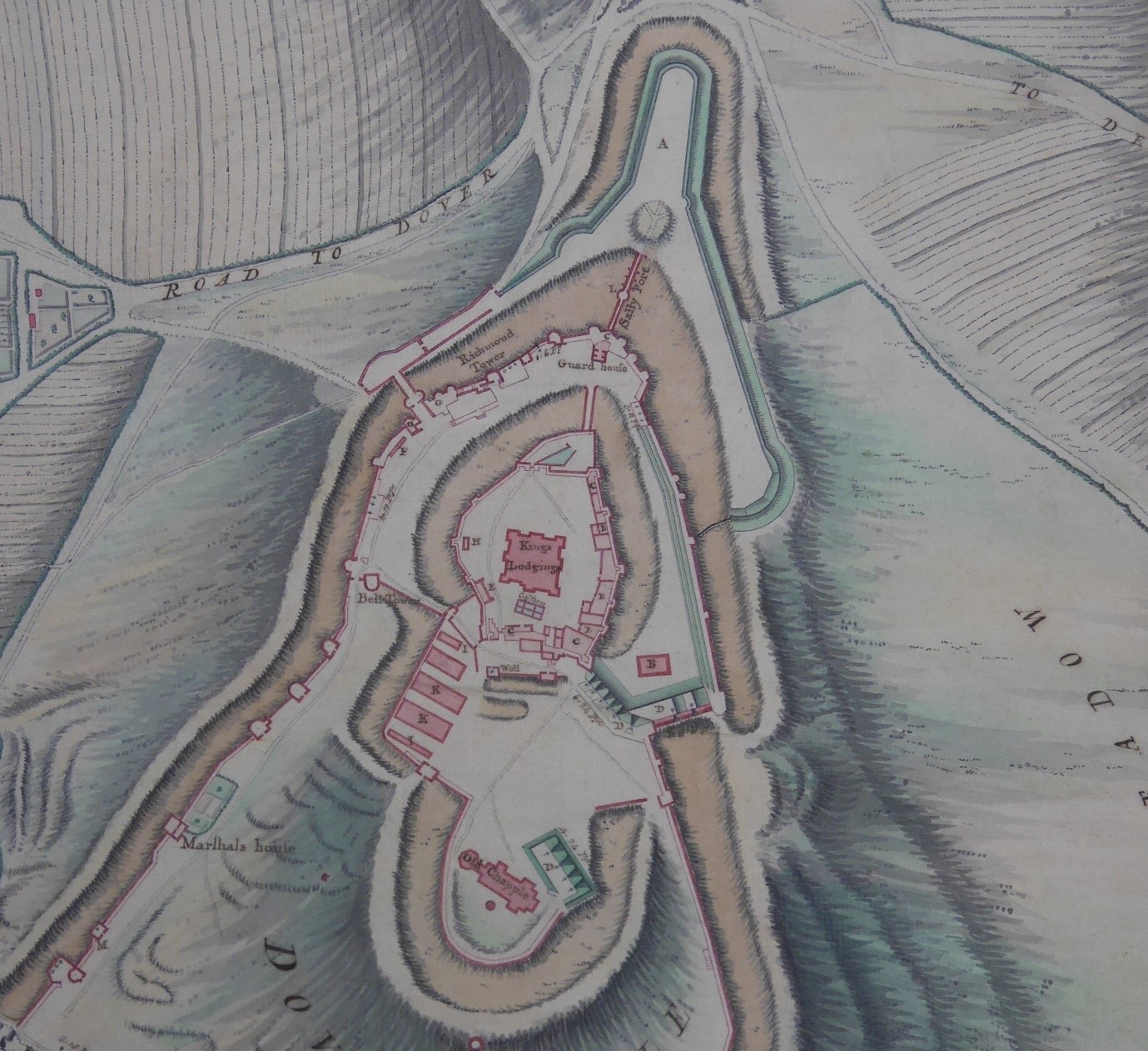 Dover Castle Map
