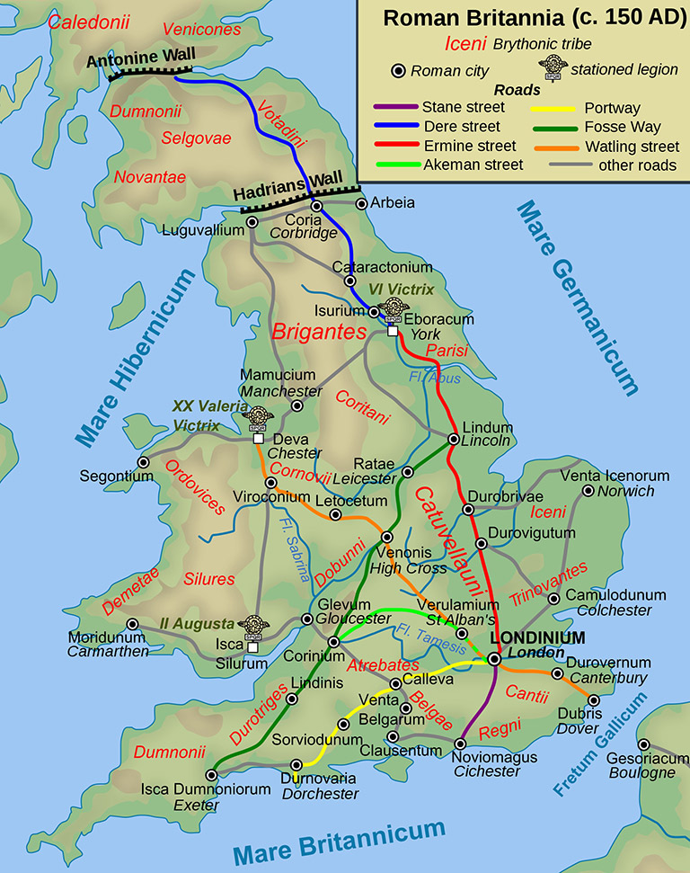 Hadrians Wall Map