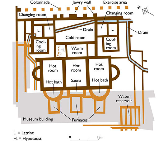 Roman Bath House Floor Plan